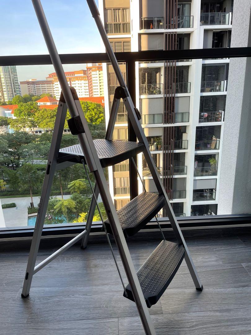 Cosco Magic Fold 3 steps Ladder, Furniture & Home Living, Home ...