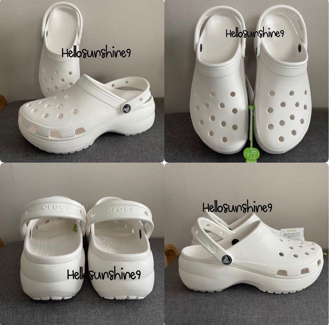 CROCS CLASSIC BAE CLOG WHITE (BESTSELLER), Fesyen Wanita, Sepatu di Carousell