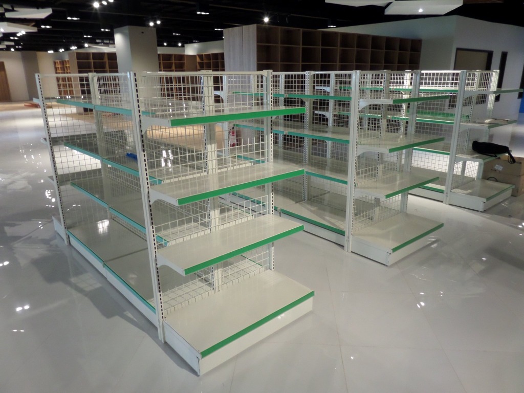 display racking standee shelves gondola rack, Furniture & Home Living ...