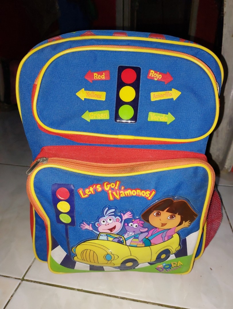 Dora and Boots Nylon Large Kids Backpack, Women's Fashion, Bags ...