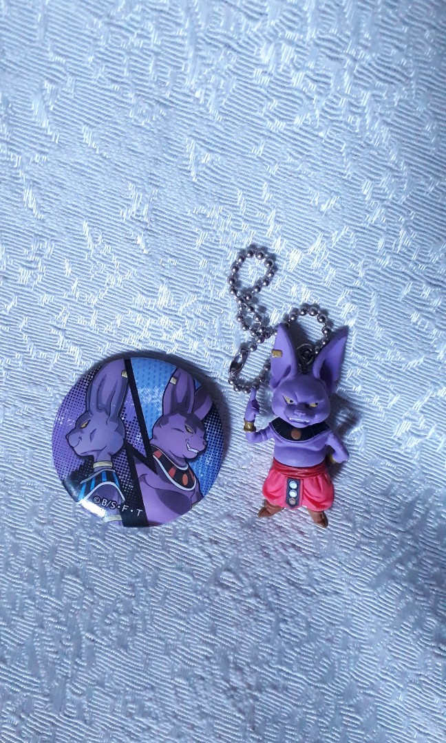 Dragon Ball Z Beerus Keychain and Pin, Hobbies & Toys, Memorabilia ...