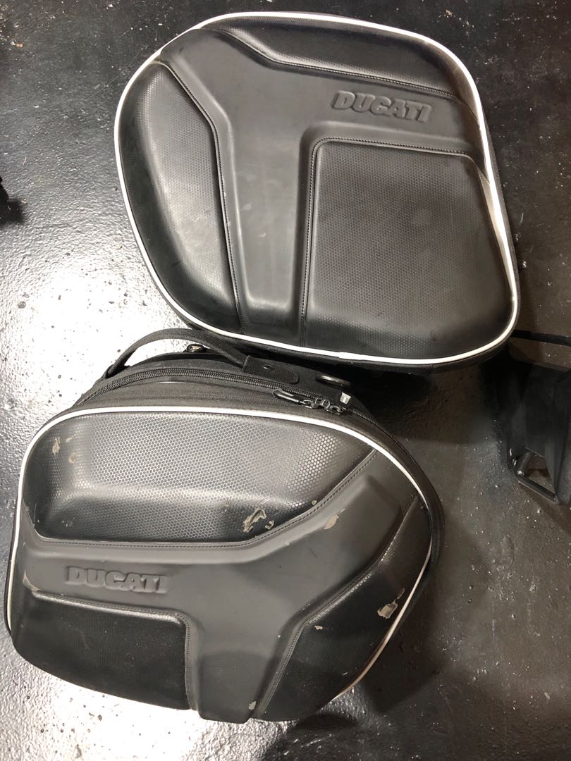 Ducati side panniers, Motorcycles, Motorcycle Accessories on Carousell