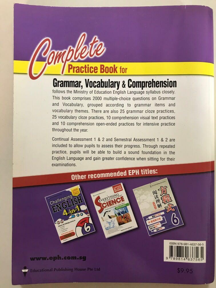EPH Complete Practice Book for Grammar, Vocabulary & Comprehension for ...