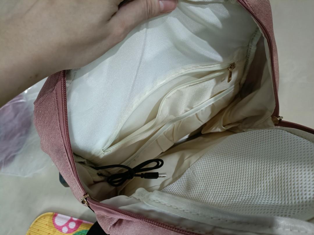 Famicare mummy backpack with usb, Women's Fashion, Bags & Wallets ...