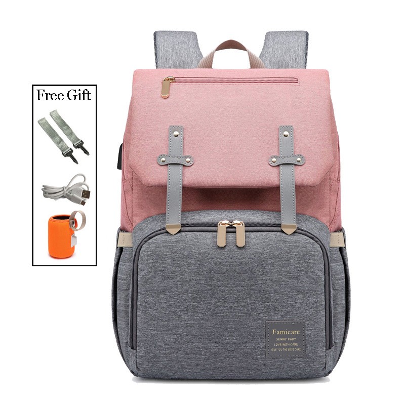 Famicare mummy backpack with usb, Women's Fashion, Bags & Wallets ...