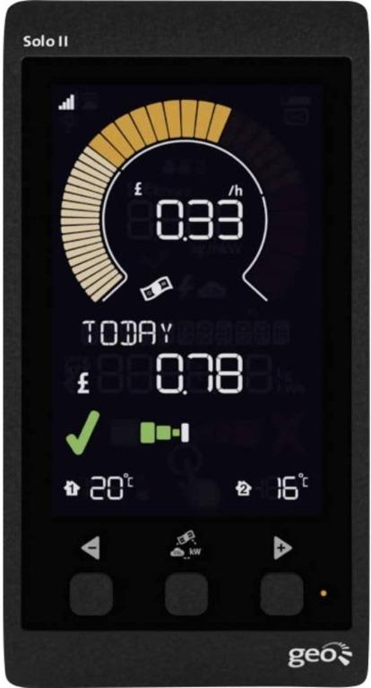 geo Solo II Home Energy Monitor, TV & Home Appliances, Electrical ...