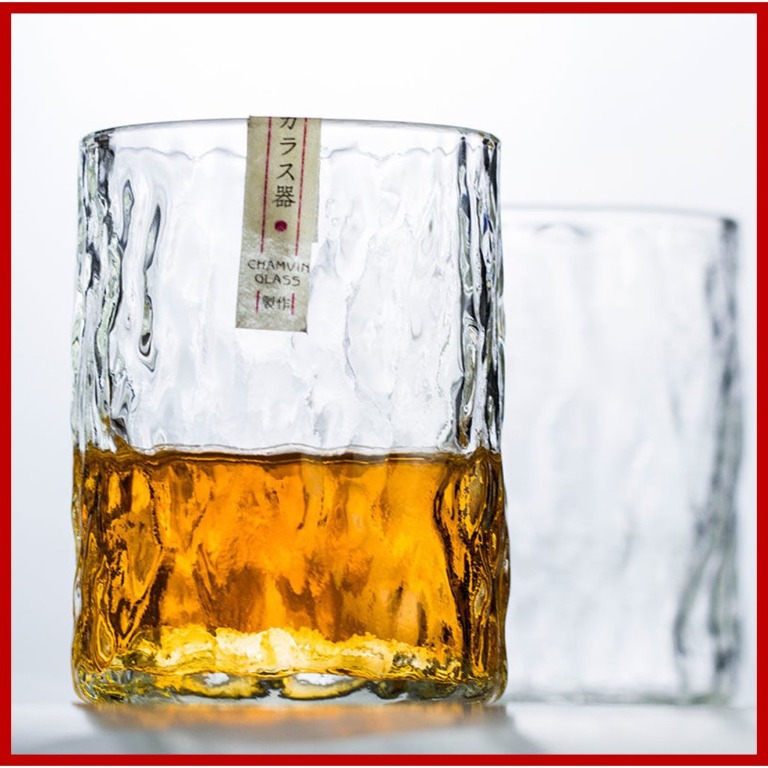 Handcrafted Japanese Hatsu Kumo Whisky Glass Set with Wooden Gift Box ...