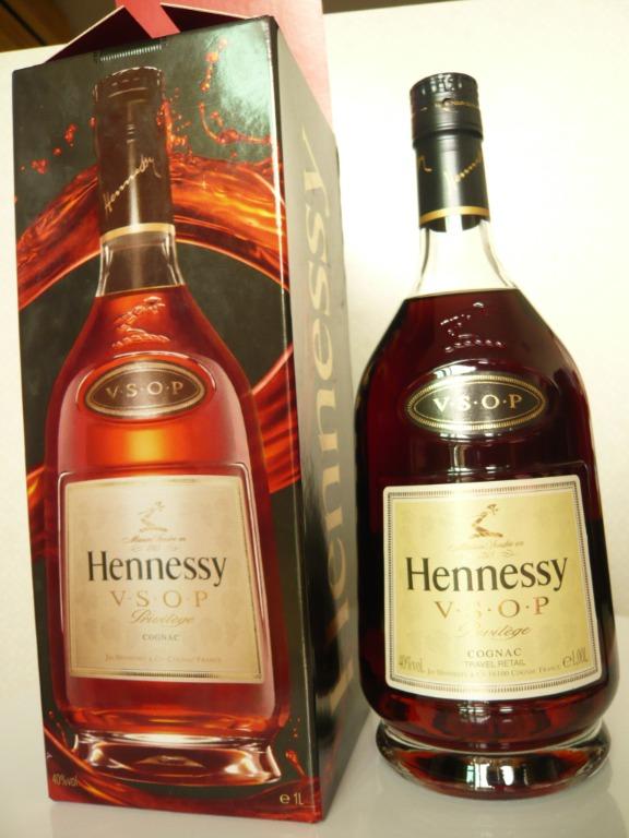 Hennessy VSOP Cognac 1 litre, 嘢食 & 嘢飲, 酒精飲料 - Carousell
