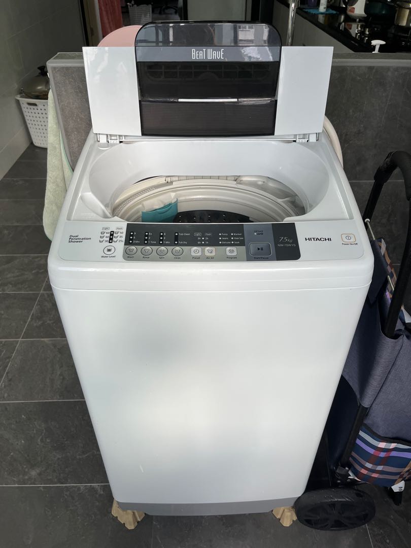 HITACHI Washing Machine 7.5kg, TV & Home Appliances, Washing Machines ...