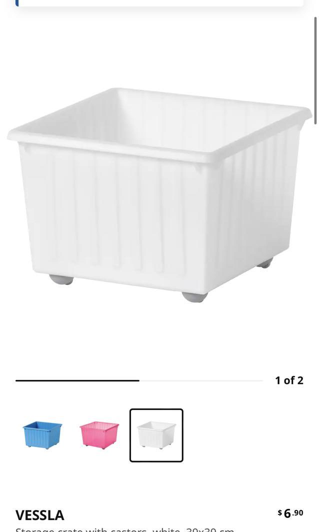 IKEA stackable boxes with lids - 3, Furniture & Home Living, Furniture ...