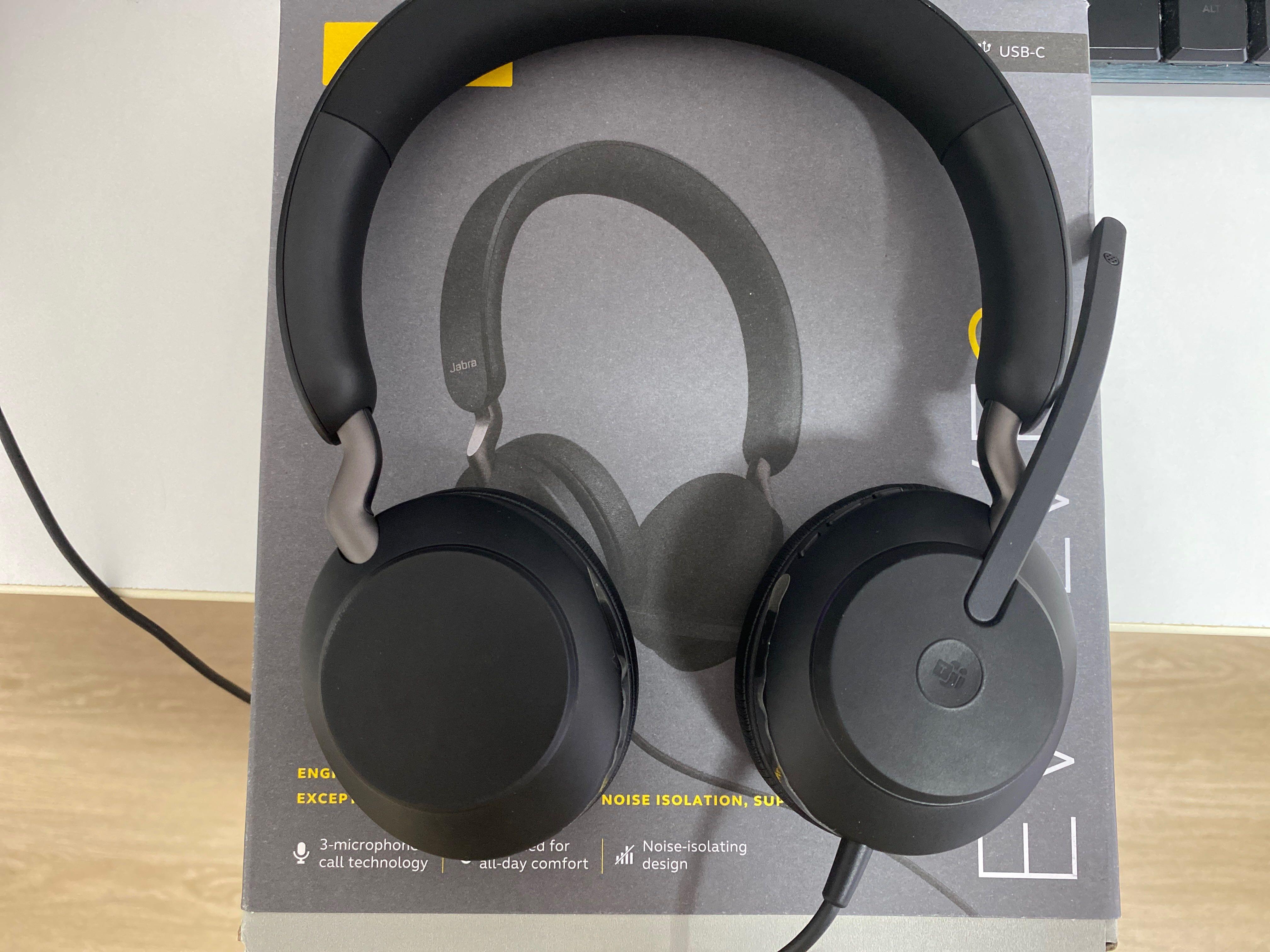 Jabra Evolve Uc Wired Headphones Usb C Audio Headphones Headsets On Carousell