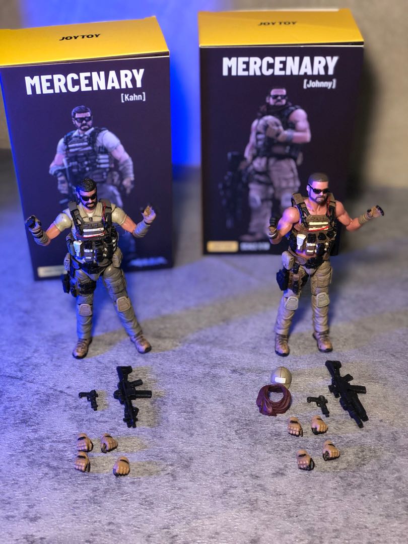 JoyToy Mercenary Kahn Johnny Set, Hobbies & Toys, Toys & Games on Carousell