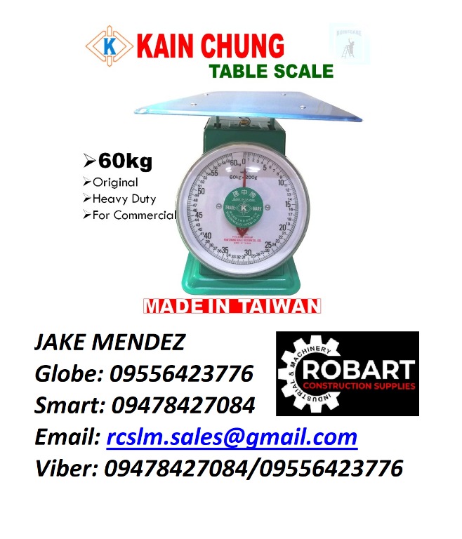 KAIN CHUNG TABLE SCALE, Commercial & Industrial, Construction Tools ...