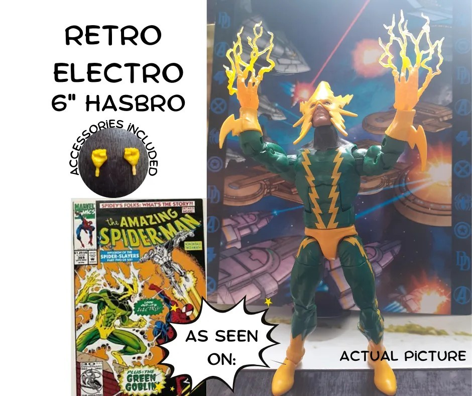 Marvel legends electro retro version, Hobbies & Toys, Toys & Games on ...
