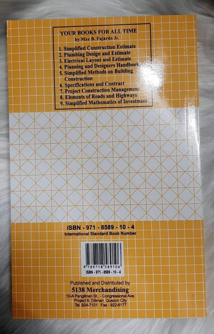 Max B. FAJARDO Jr. SIMPLIFIED CONSTRUCTION estimate Third Edition ...