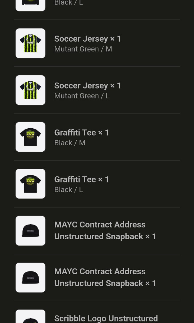 MAYC Merch Bulk Sale, Men's Fashion, Tops & Sets, Tshirts & Polo Shirts ...