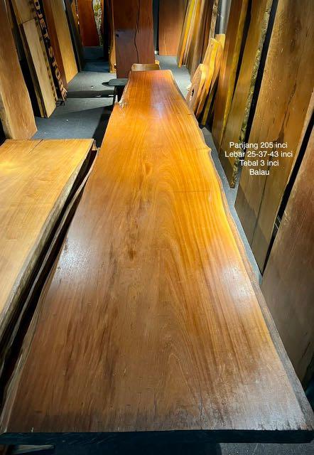 Meja Makan 12 Seaters Balau Solid Wood, Furniture & Home Living ...