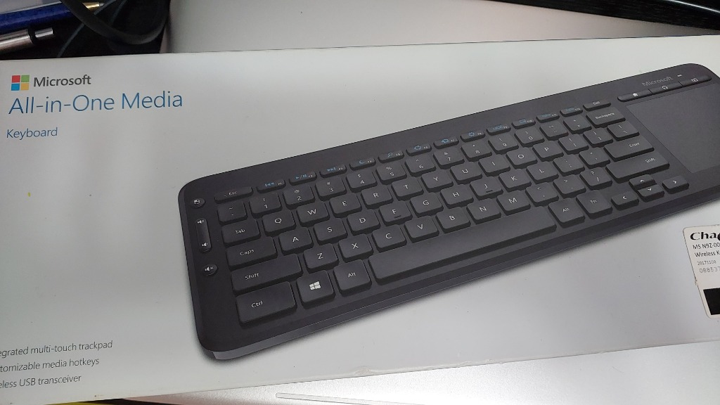 Microsoft Wireless All-In-One Media Keyboard, N9Z-00028, Black ...