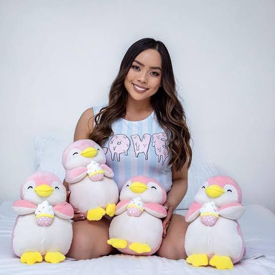 Miniso Pink Penguin Plush Toy, Hobbies & Toys, Toys & Games on Carousell