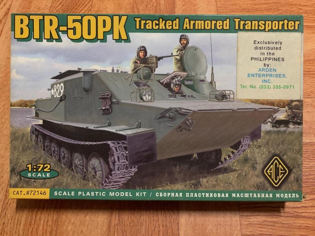 Model Kit: ACE: 1:72 Scale: BTR-50PK Tracked Armored Transporter ...