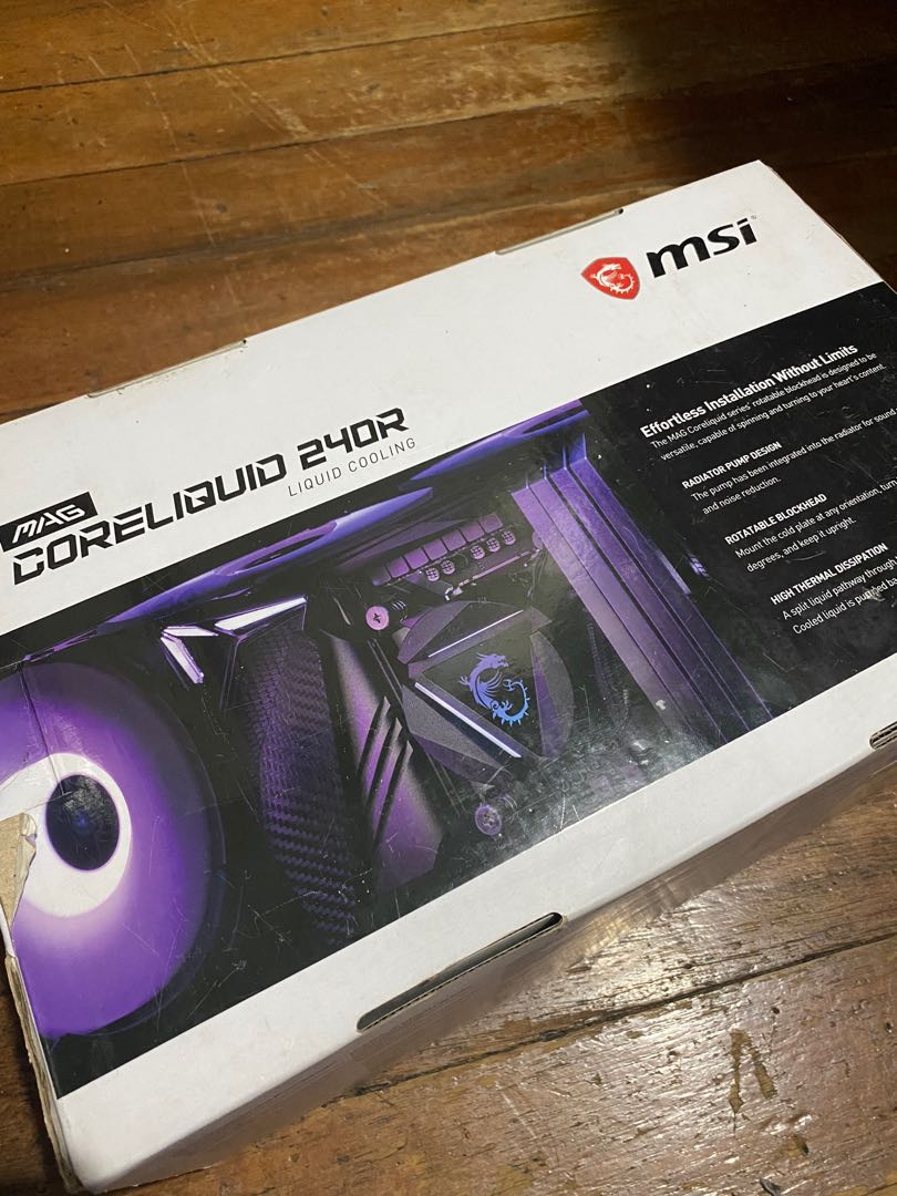 MSI MAG Coreliquid 240r, Computers & Tech, Parts & Accessories ...