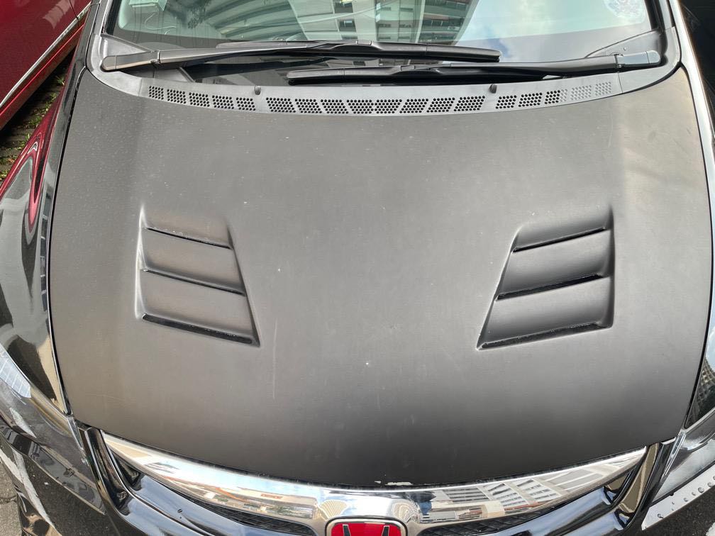 Mugen Honda Civic FD Hood, Car Accessories, Accessories on Carousell