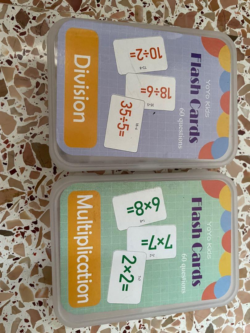 Multiplication and Division Flash Cards, Hobbies & Toys, Books ...