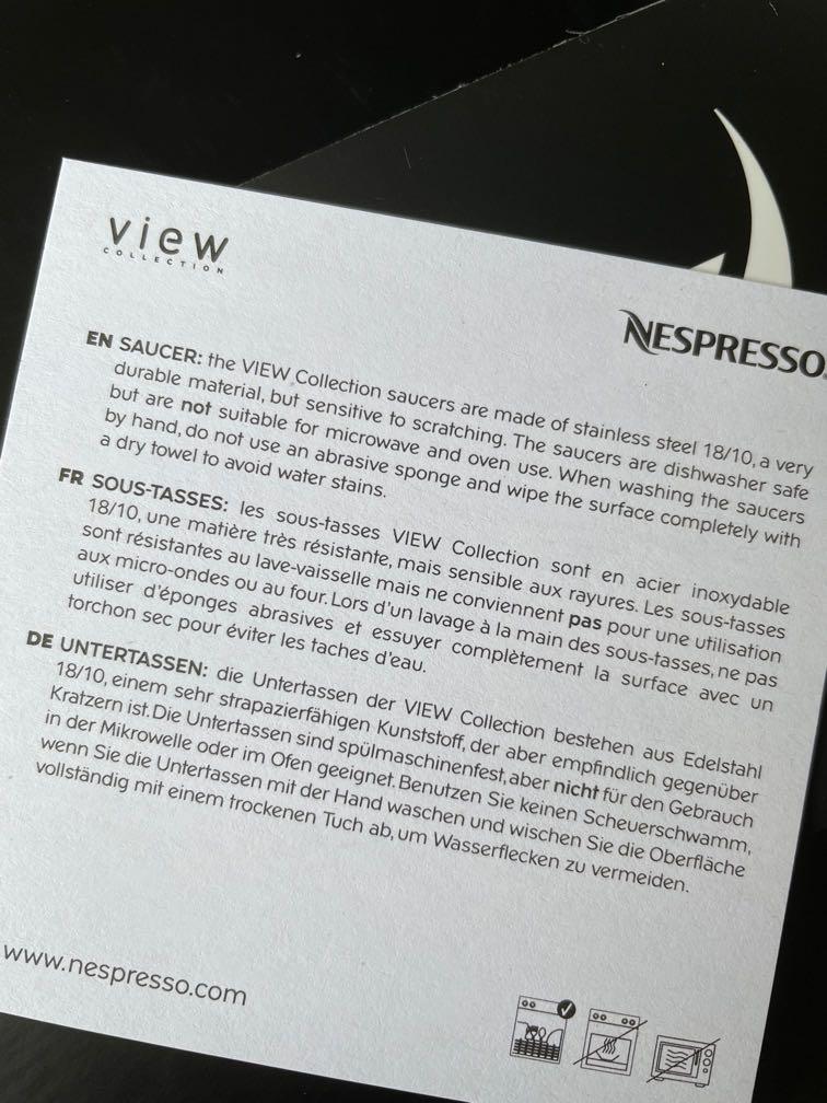 Nespresso the view collection cup with saucer, Furniture & Home Living ...