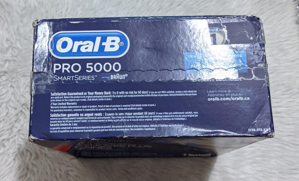 Oral-B Pro 5000 SmartSeries Power Rechargeable Electric Toothbrush with ...