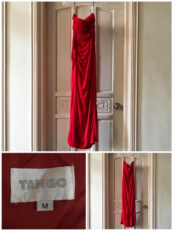 Original TANGO red dress/long gown, Women's Fashion, Dresses & Sets ...