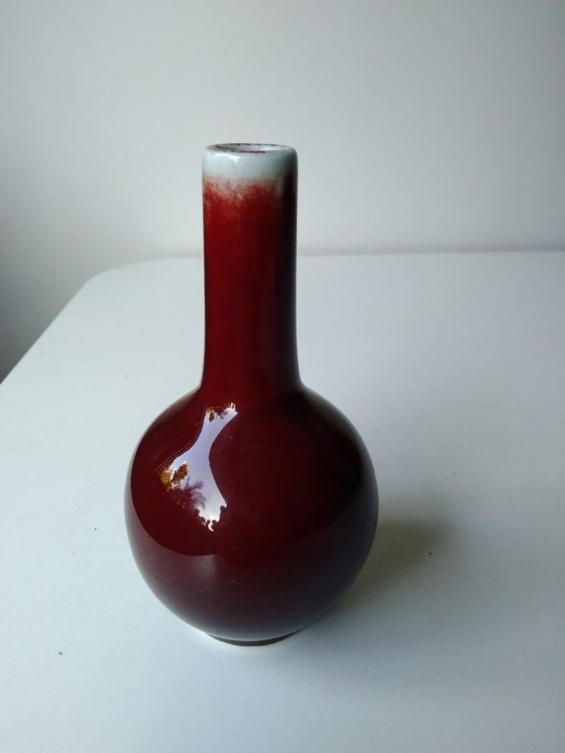 Ox Blood Red Vase 2, Hobbies & Toys, Memorabilia & Collectibles ...