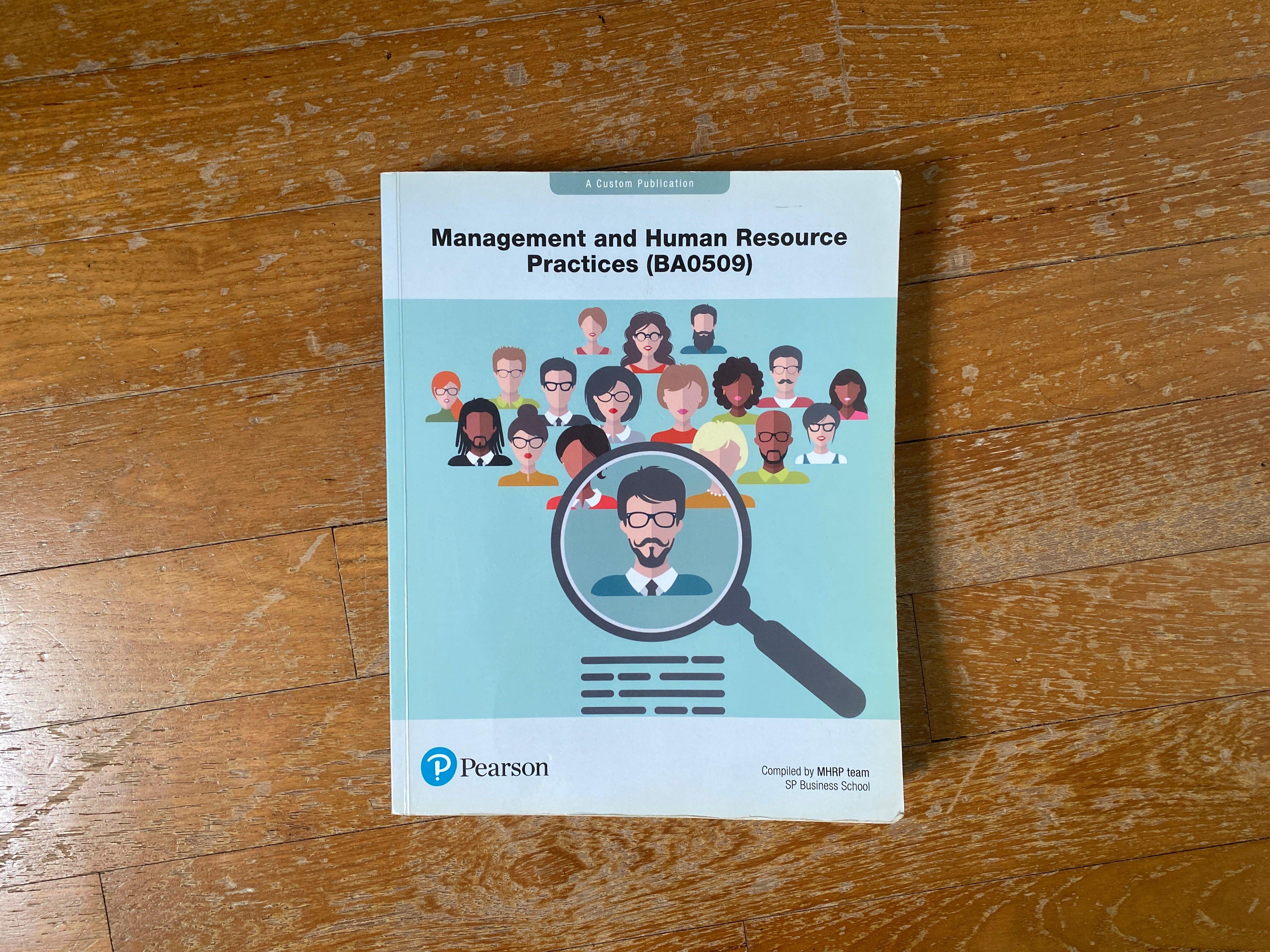 Pearson Management and Human Resource Practices (BA0509), Hobbies ...
