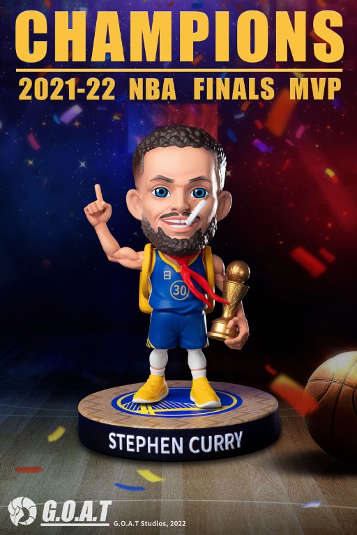[PO] GOAT Studio - NBA Stephen Curry FMVP 2022 - Statues GK, Hobbies & Toys, Toys & Games on ...