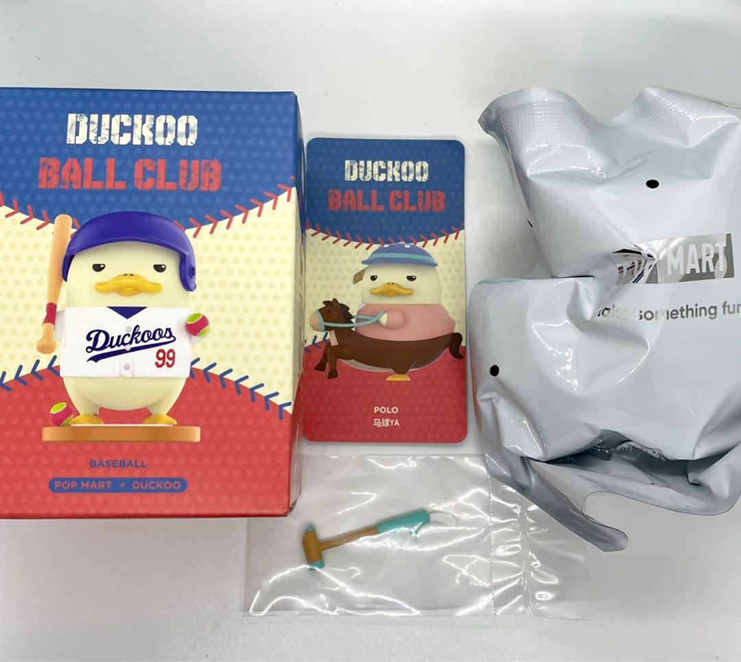 Pop Mart Duckoo Ball Club Series Popmart 夢幻球星 系列 - Polo 馬球YA, 興趣及遊戲, 玩具 ...