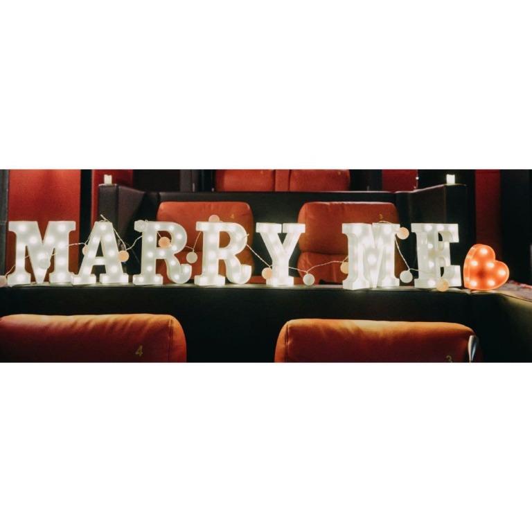 proposal props marry me signage rental, Everything Else on Carousell