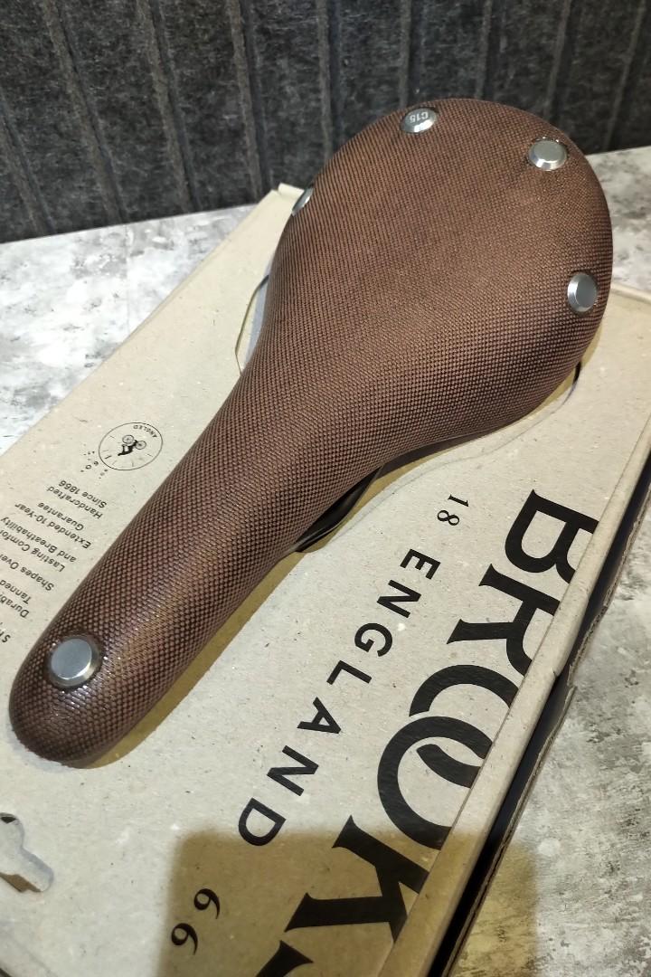 Rare Brooks cambium C15 in brown and metal rail, Sports Equipment ...