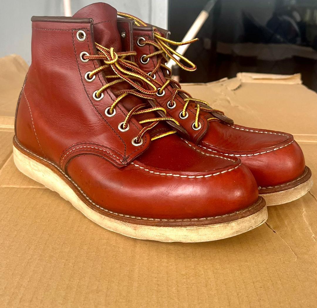 Red wing 9106 moc toe, Men's Fashion, Footwear, Boots on Carousell