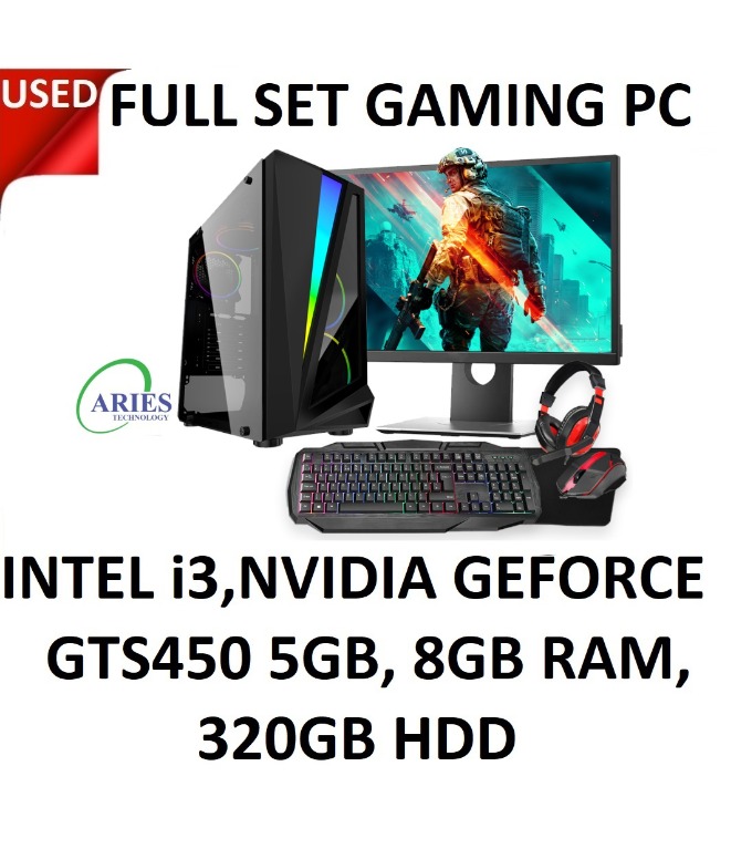Refurbish Full Set Gaming PC with Nvidia GeForce GTS450GT 5GB Graphic ...