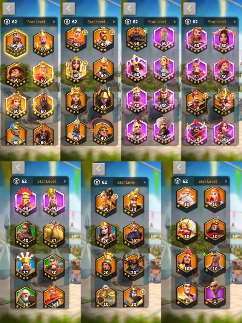 Rise of Kingdom (ROK) 62M T5 Acc + 1 Farm (CH22), Video Gaming, Gaming ...