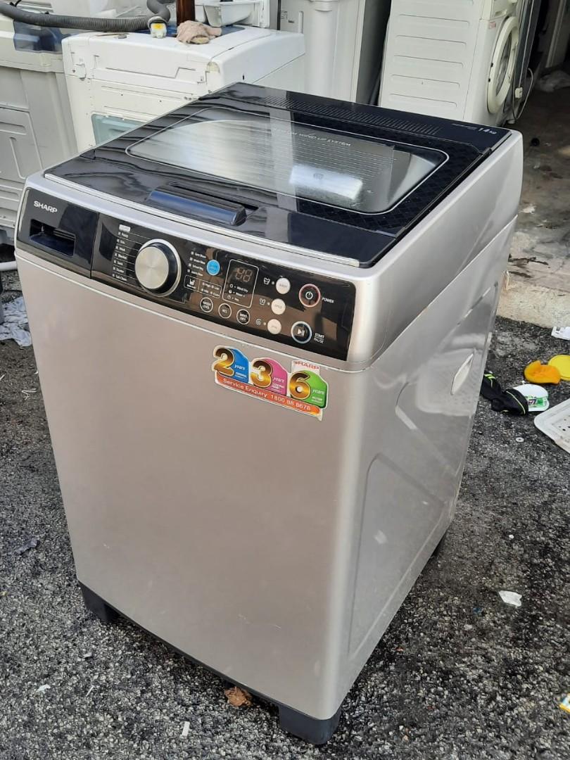 Sharp washing machine 14kg for sale, TV & Home Appliances, Washing ...
