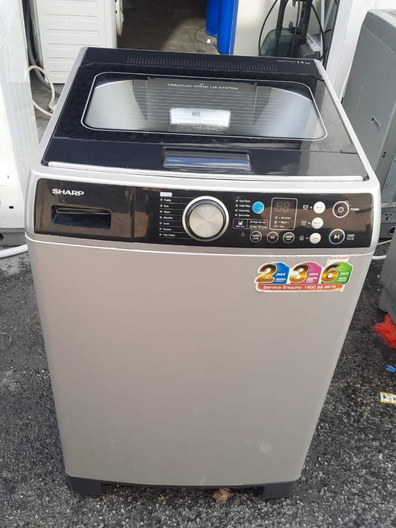 Sharp washing machine 14kg for sale, TV & Home Appliances, Washing ...