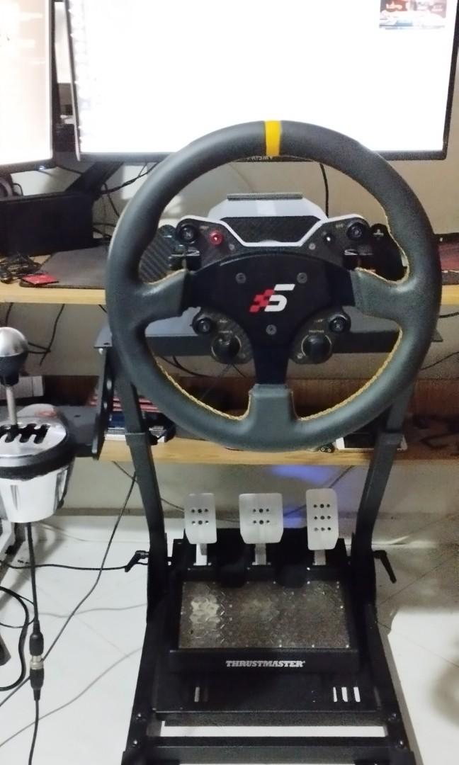 Simagic M10 wheel with thrustmaster pedal and shifter, Video Gaming ...