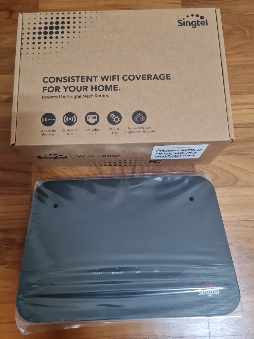 SingTel Mesh Router (Brand New), Computers & Tech, Parts & Accessories ...