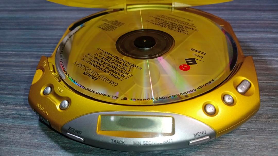 Sony CD Walkman D-E350 Yellow, Audio, Portable Music Players on Carousell