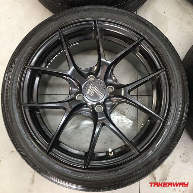 Sport Rim Lenso Jager Dyna 16x7jj pcd100, Auto Accessories on Carousell