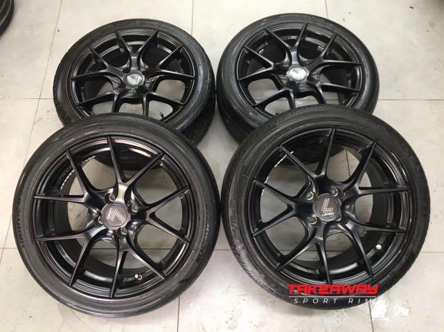 Sport Rim Lenso Jager Dyna 16x7jj pcd100, Auto Accessories on Carousell