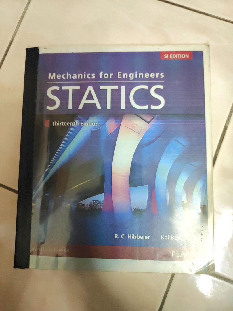 STATICS FOR ENGINEERING (13th Edition), Hobbies & Toys, Books ...