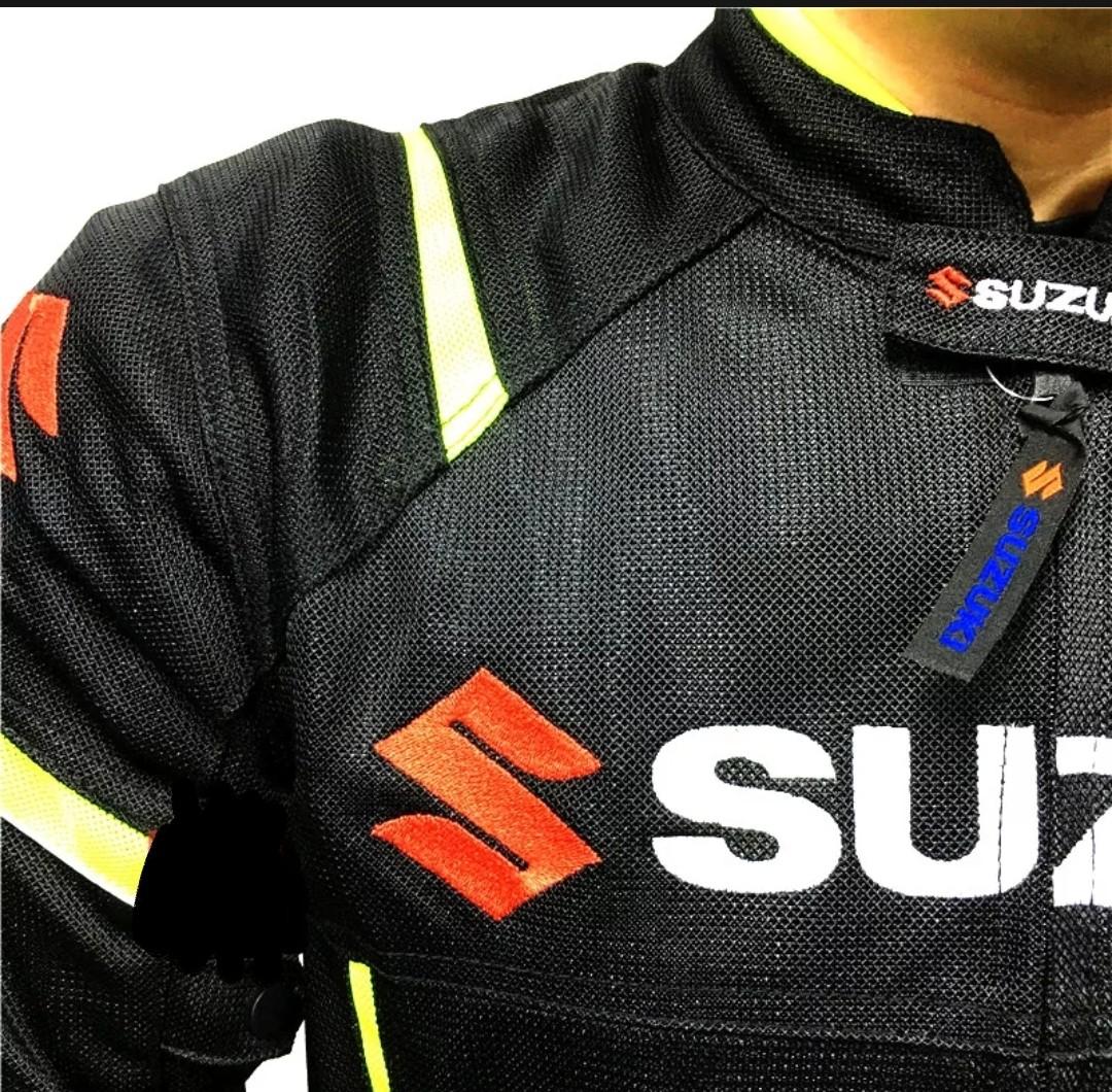 Suzuki riding jacket, Motorcycles, Motorcycle Apparel on Carousell