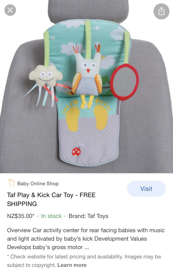 Taf Play and Kick Car Toy, Babies & Kids, Going Out, Other Babies Going ...