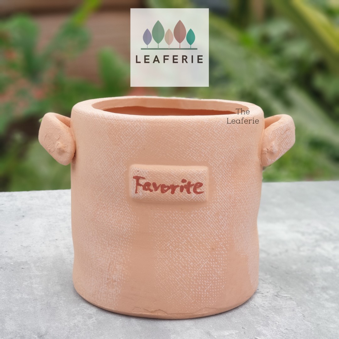 The Leaferie Sophia plant pot. Terracotta flowerpot . Planter ...